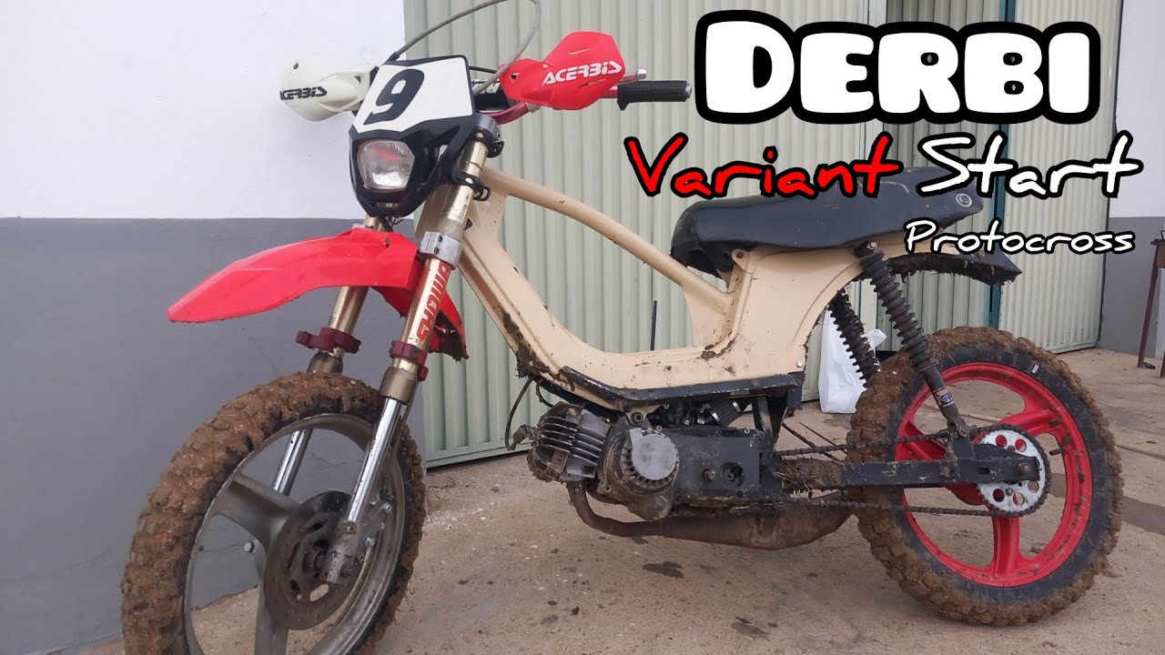 DERBI VARIANT START |PROTOCROSS | - YouTube