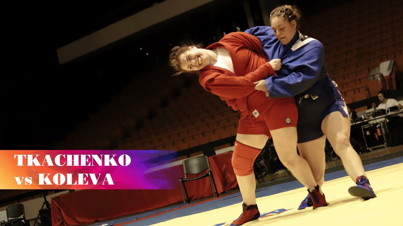 TKACHENKO Olesya vs KOLEVA Polina. +80 kg. European Youth and Junior SAMBO Championships 2022 ...