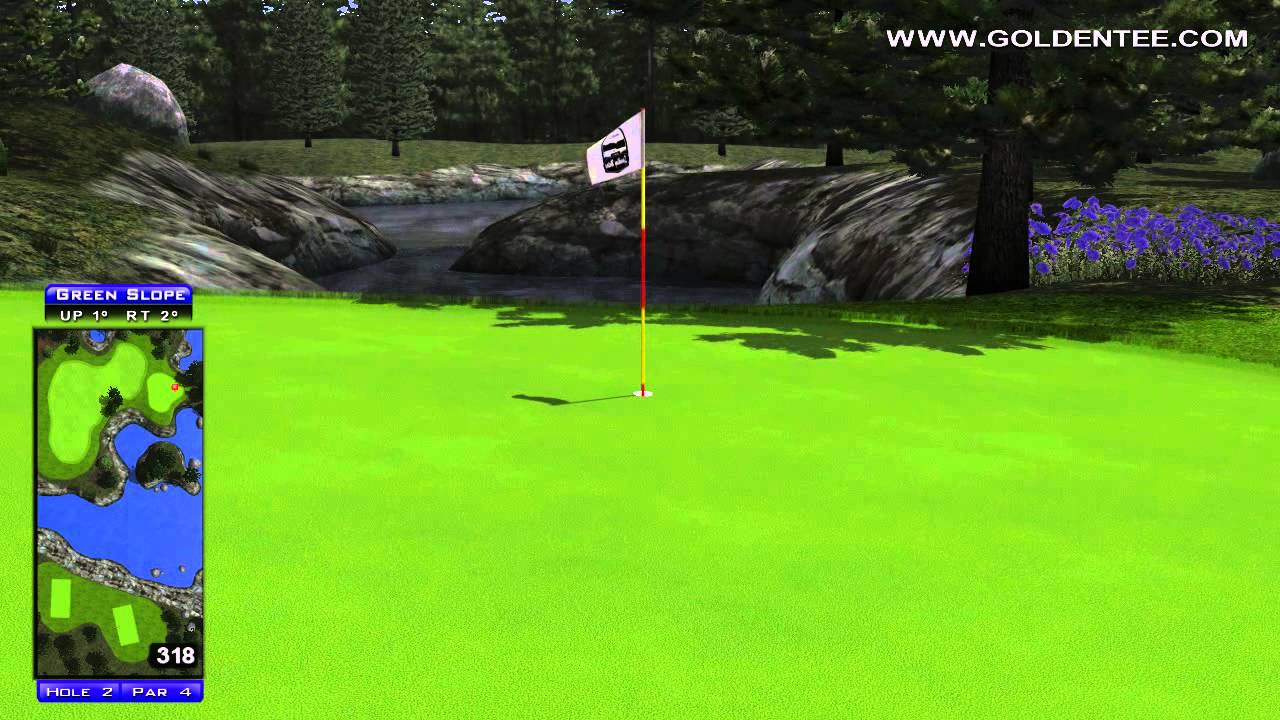Golden Tee Great Shot on Sparkling Waters! - YouTube