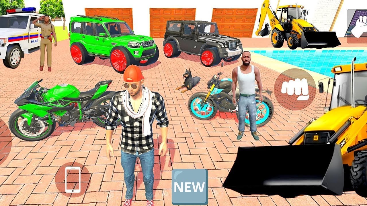 Franklin Purchase Modified JCB Delivery Indian Theft Auto 🔵 Indian Bike ...