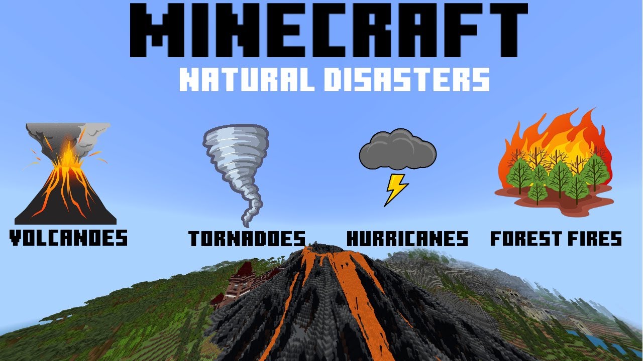 Minecraft, but there's Natural Disasters - YouTube