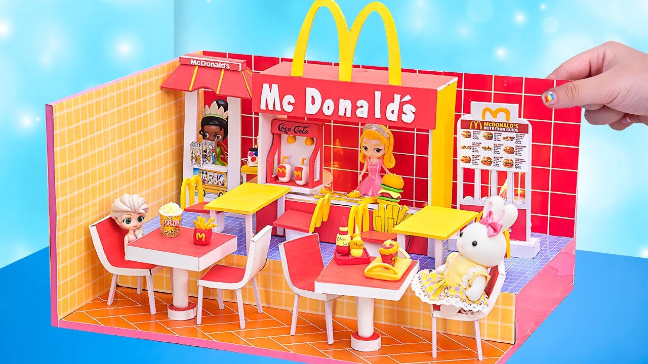 DIY Miniature House ️ How To Make Amazing Miniature McDonald's ...