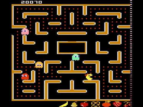 ATARI 7800 Ms Pac Man Graphics MS PACMAN Hack 20150220 HOMEBREW - YouTube
