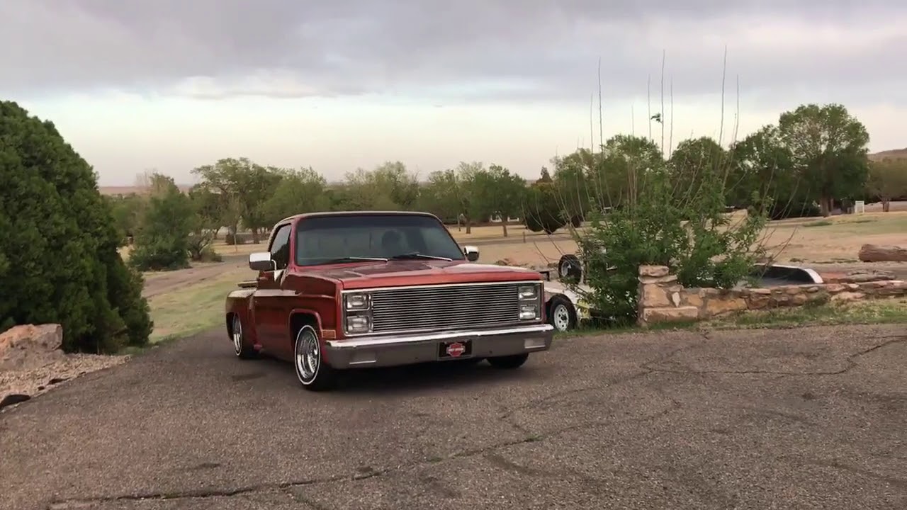 85 Chevy stepside (ez air ride set up installed by joe´z shop alb nm ...