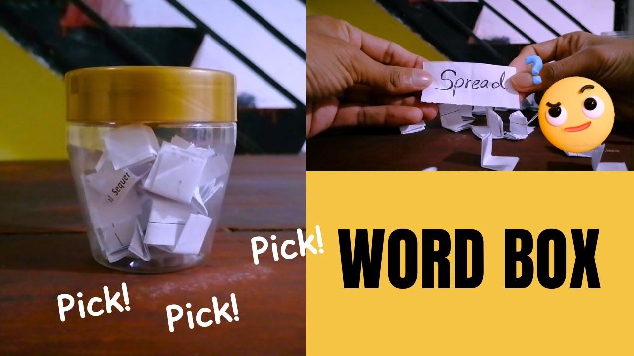 WORD BOX I Word pick and learning new words I Learn English Vocabulary ...