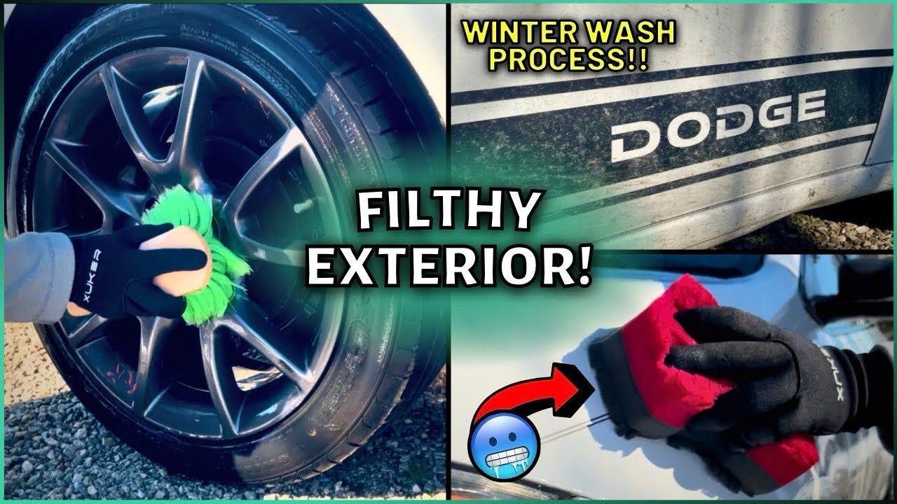 FILTHY Car Deep Cleaning! 🥶 | Satisfying Rinseless Winter Wash Process ...