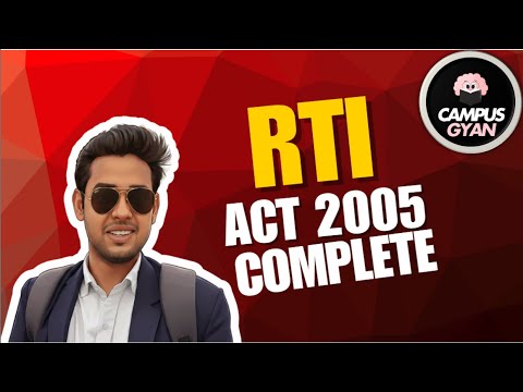 RTI Act 2005 Explained in Simple Words 🔥 | Sections 1–31 Full Guide ...