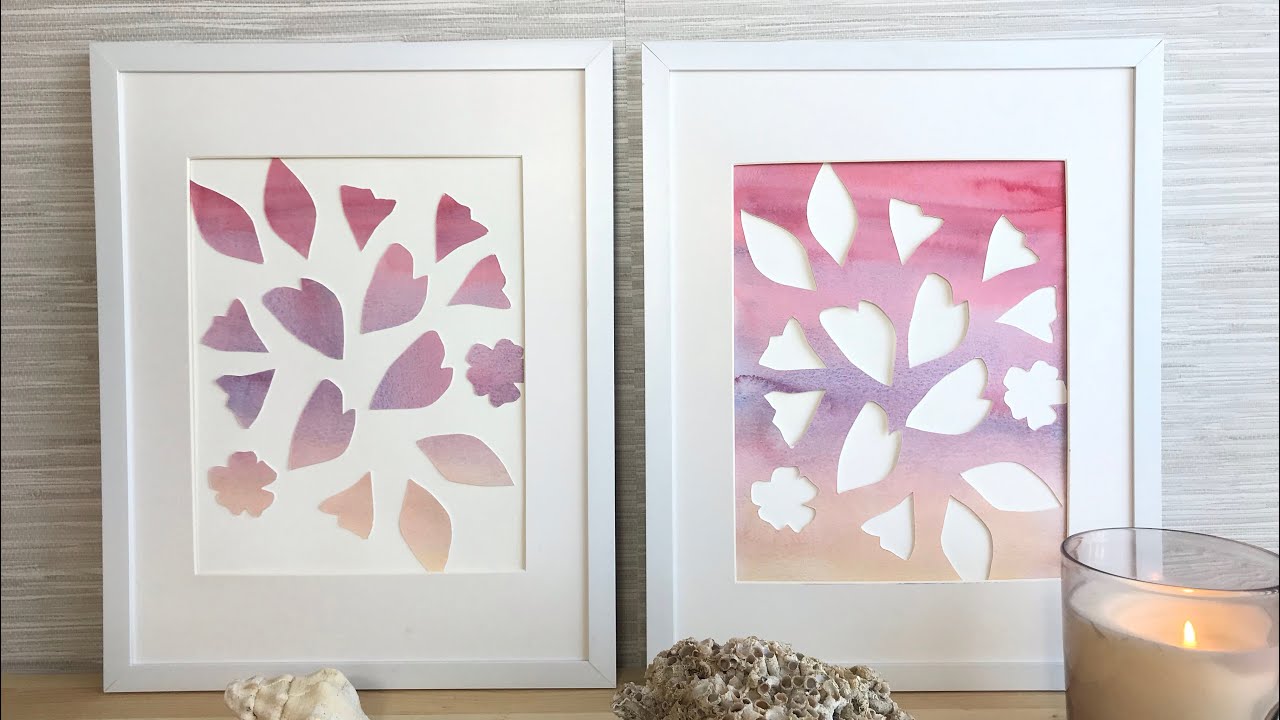 Watercolor Cut Out Paintings Review - YouTube