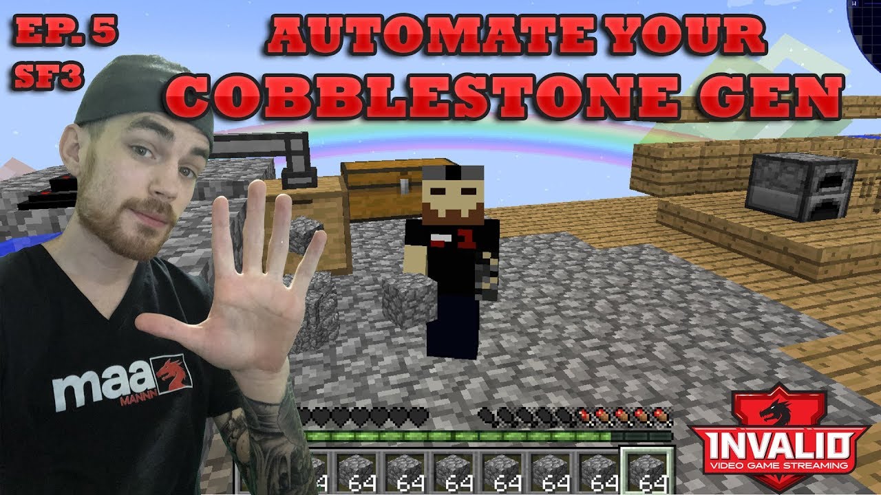 FTB Skyfactory 3 Automate Cobblestone Gen! - YouTube