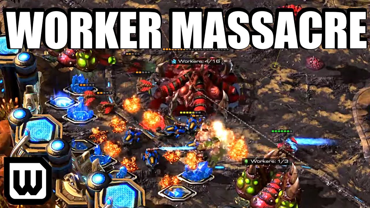 Starcraft 2: 250 WORKERS KILLED! Heromarine (Terran) vs Lambo (Zerg ...