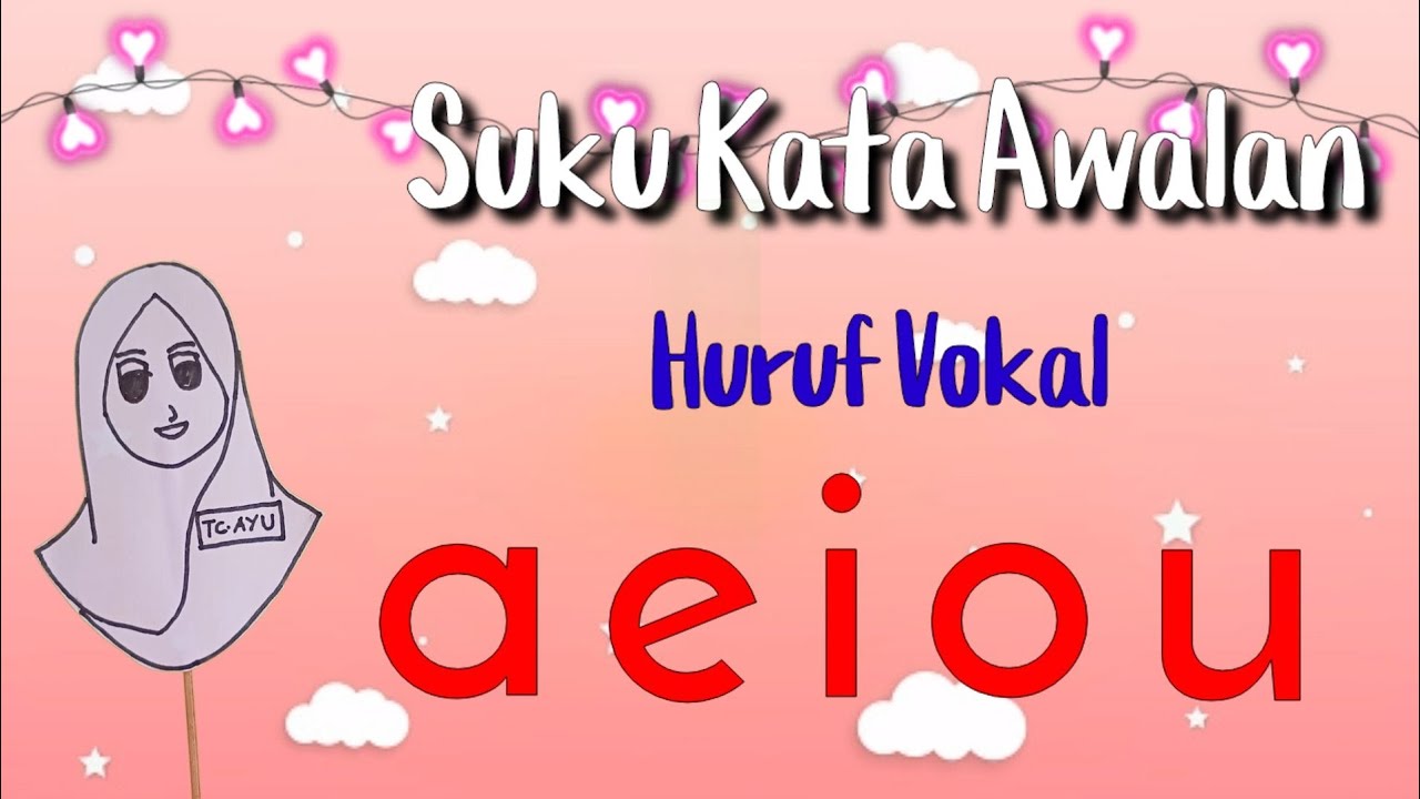 MUDAHNYA BELAJAR | SUKU KATA AWALAN aeiou | HURUF VOKAL - YouTube