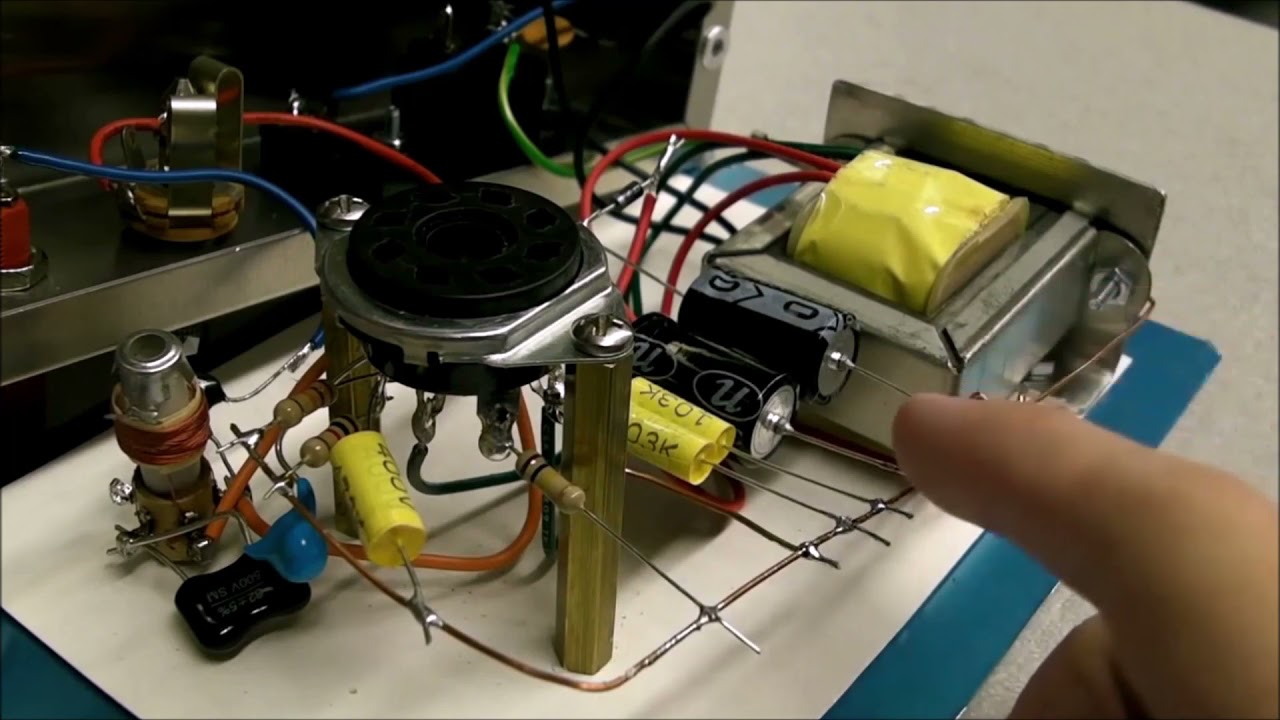 one tube AM transmitter - YouTube
