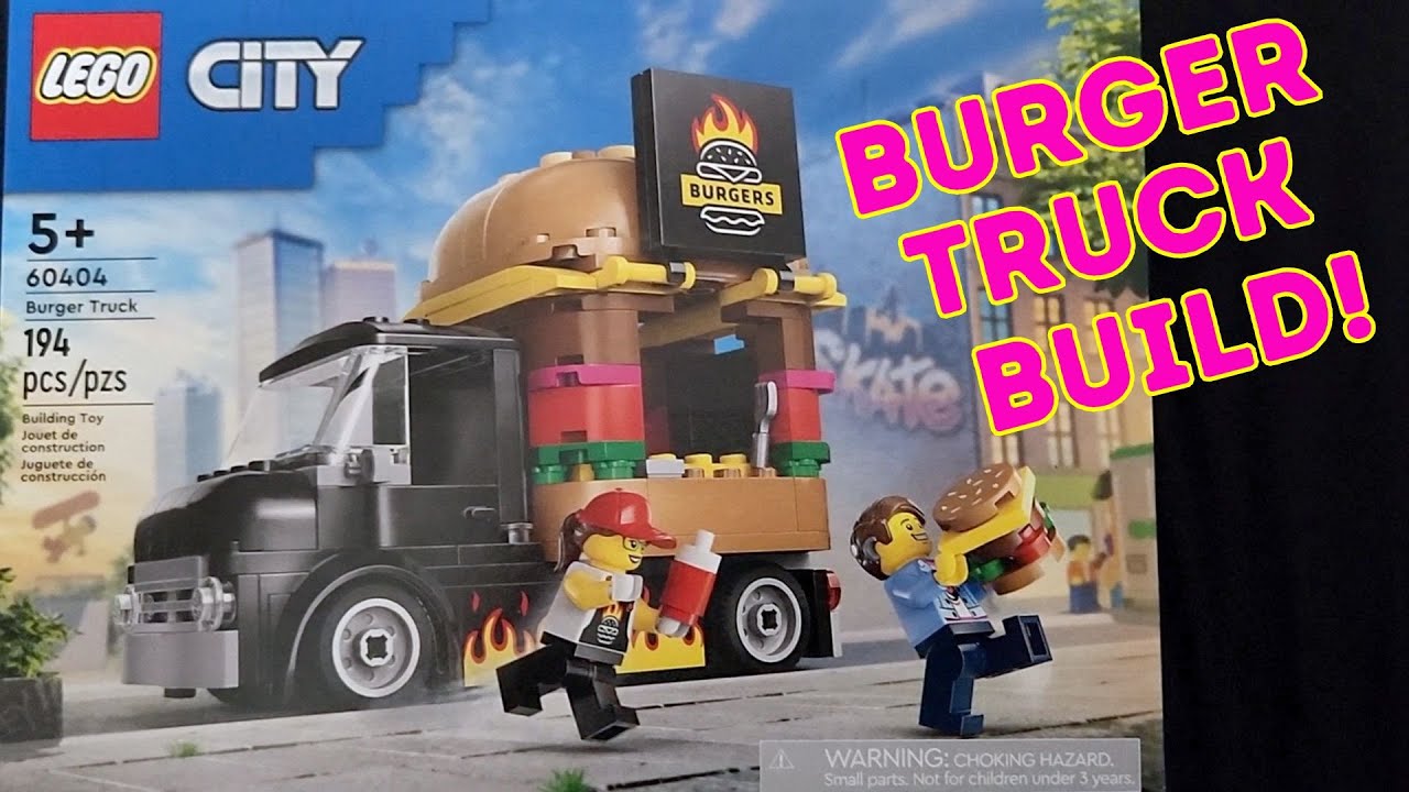 Let's Build the LEGO Burger Truck! Lettuce, Tomato and Cheese on a ...