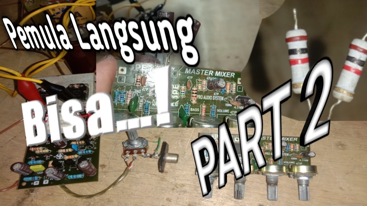 cara pasang master mixer ke power amplifier - YouTube