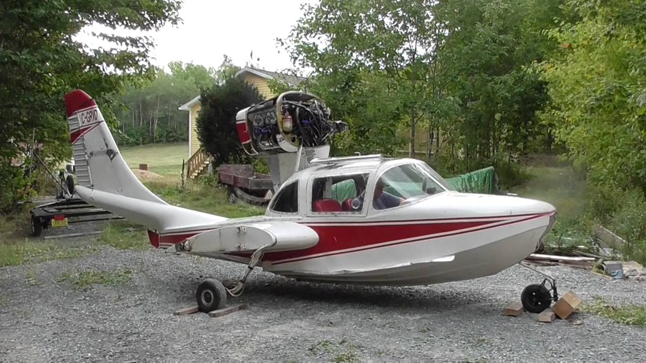 Ken's Coot 'A' - firing up the engine - YouTube