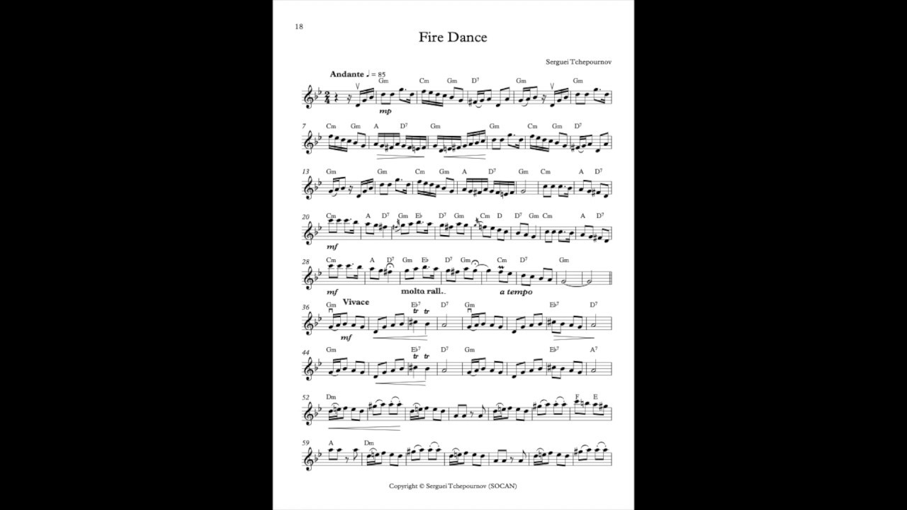 Fire Dance - Gypsy Violin Music - Serguei Tchepournov - YouTube