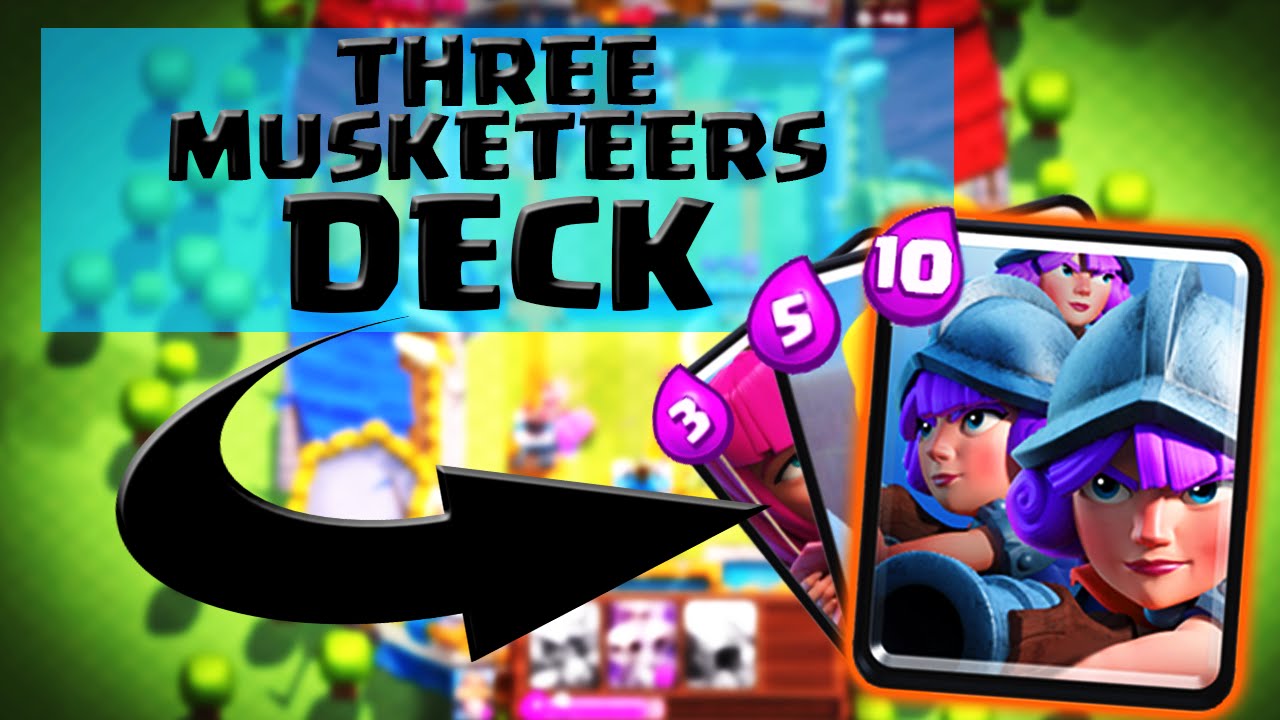 Clash Royale - 3 MUSKETEERS + ELIXIR DECK Ft. MOLT Gaming // LEGENDARY ...