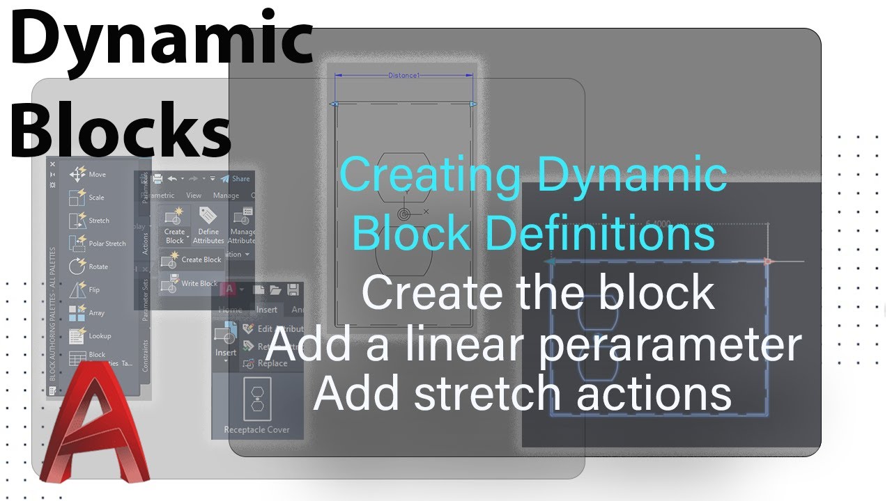 AutoCAD Advanced: Creating Dynamic Block Definitions - YouTube
