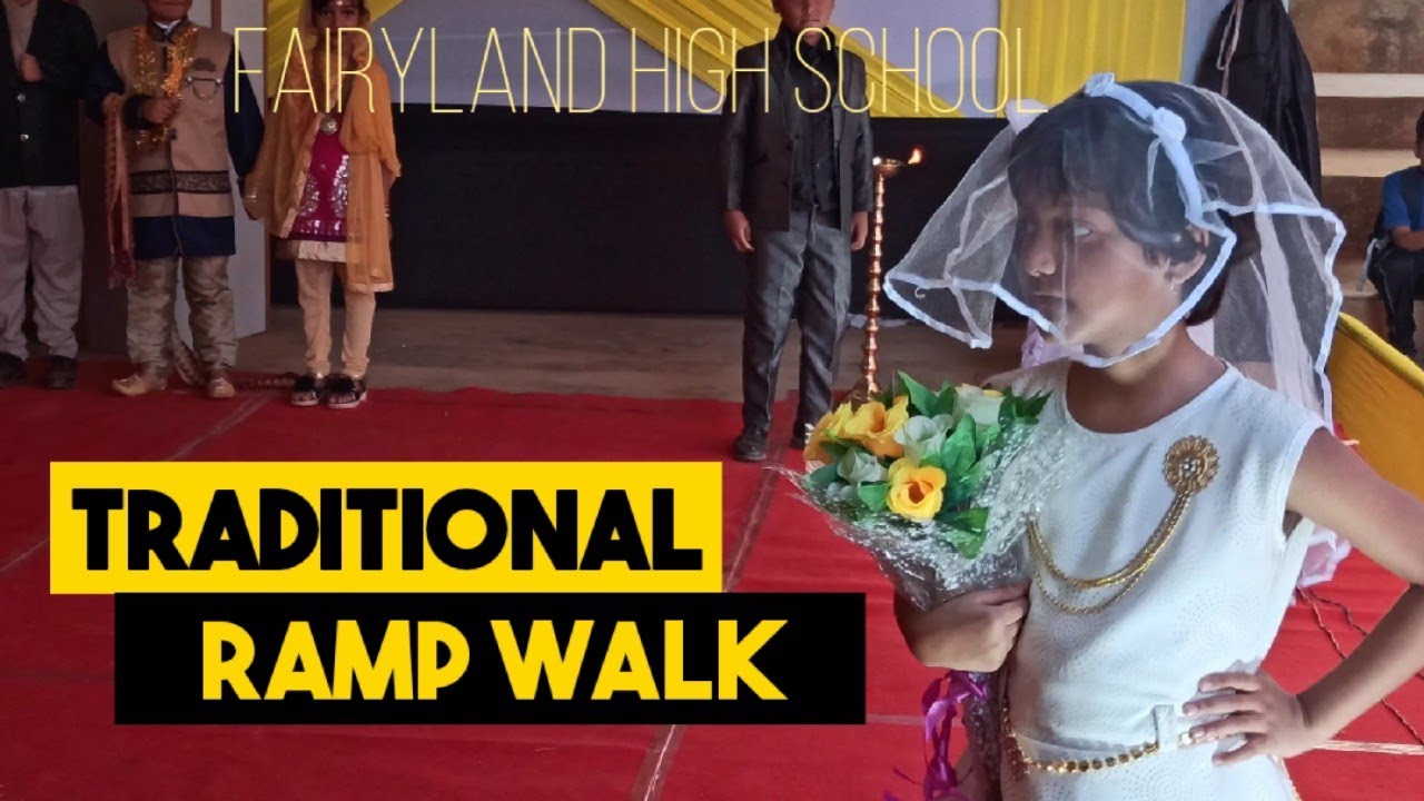 Traditional Dress Ramp Walk - Fairyland High School - YouTube