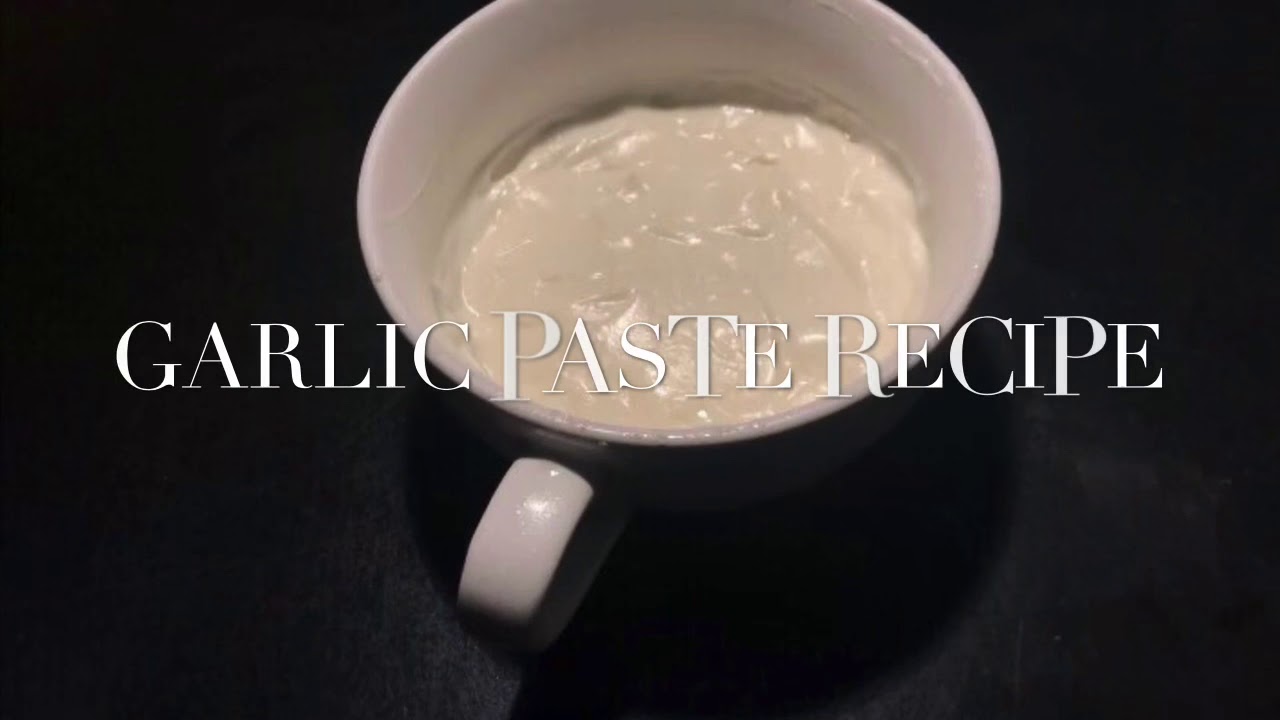 Garlic Paste Recipe (Toum) || D'Chef Recipe || - YouTube