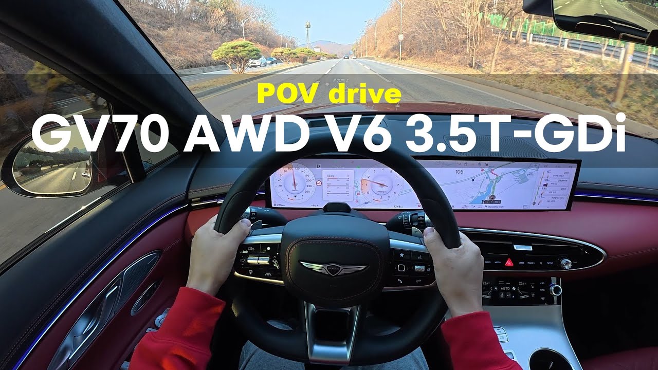 2026 Genesis GV70 V6 3.5T-GDi AWD Sport POV drive - YouTube