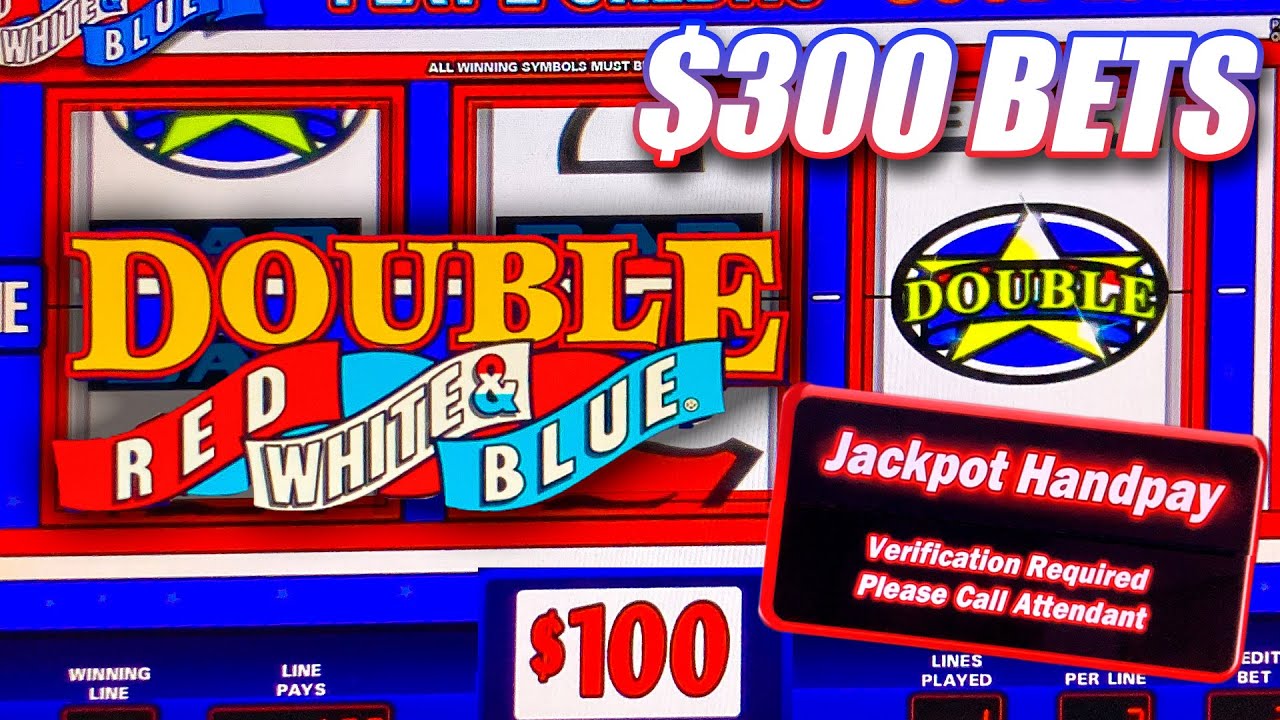 CLASSIC RED WHITE & BLUE HIGH LIMIT SLOT MACHINE ★ MASSIVE JACKPOTS ...