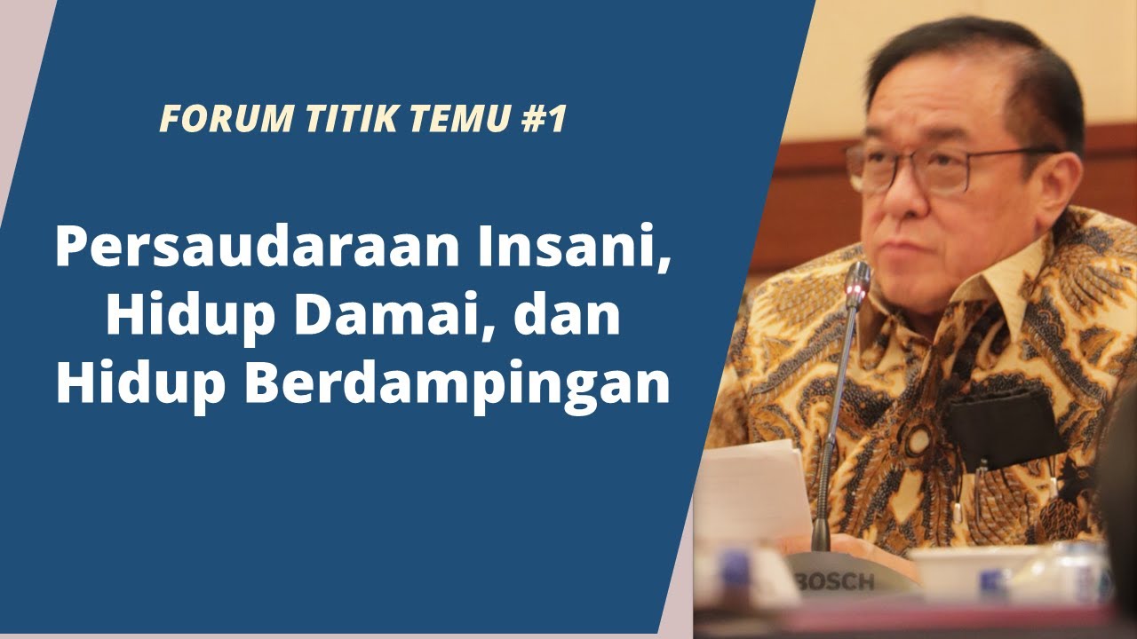 FORUM TITIK TEMU #1 | Arief Harsono - YouTube