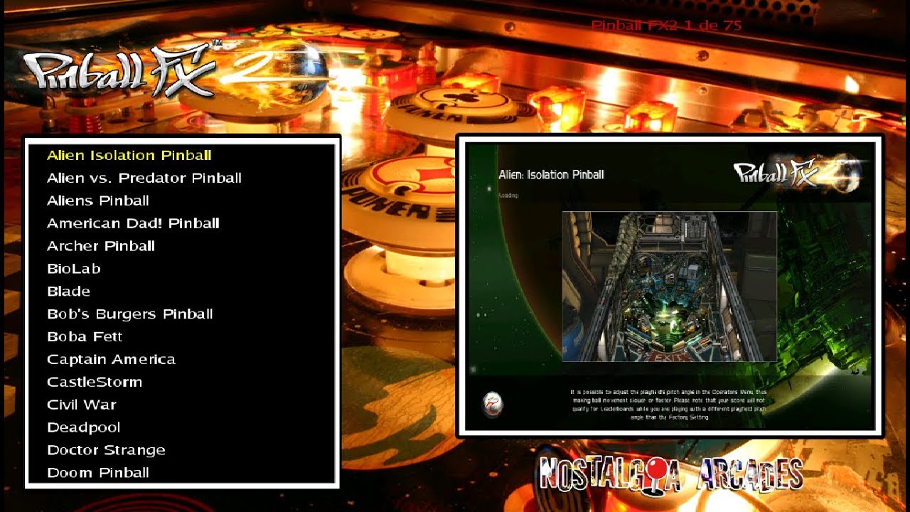 AdvanceMENU Plus Pinball FX2 - YouTube