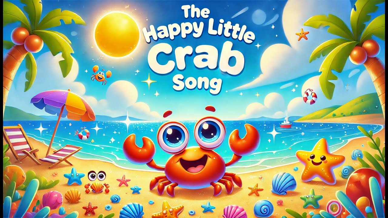 🦀 The Happy Little Crab Song & Dance | Fun Kids’ Song with Beach ...