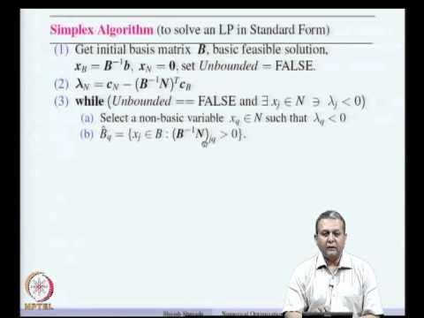 Mod-09 Lec-34 Simplex Algorithm and Two-Phase Method - YouTube