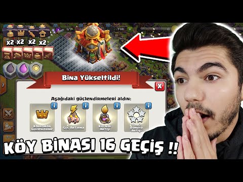 KÖY BİNASI 16 GEÇİŞ !! EFSANE BİR GEÇİŞ YAPTIK !! - Clash Of Clans
