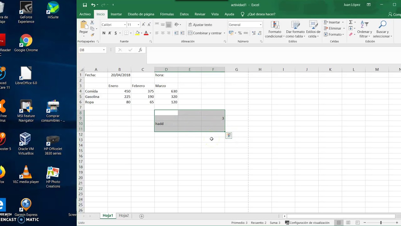 Elementos básicos de un hoja de cálculo en Excel - YouTube