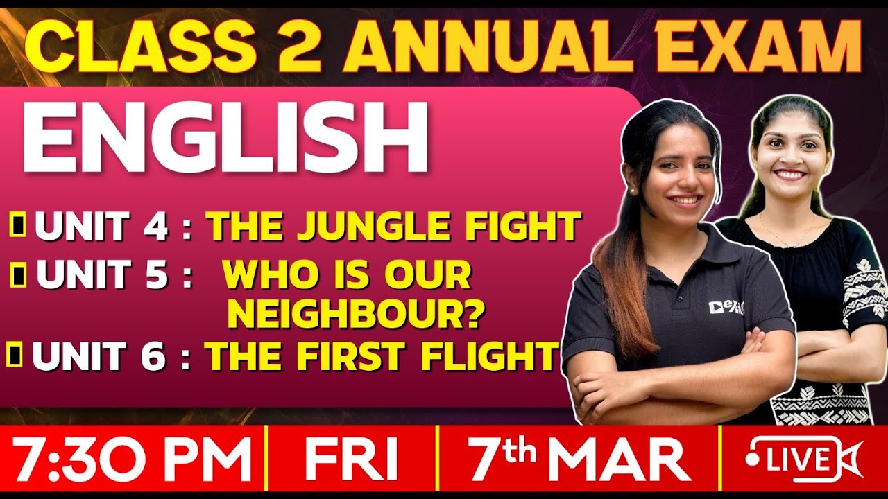 Class 2 Public Exam | English | The Jungle Fight | Who is Our Neighbour ...