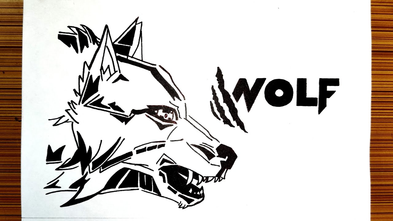 How To Draw Graffiti - Wolf || Wolf Drawing || Graffiti - YouTube