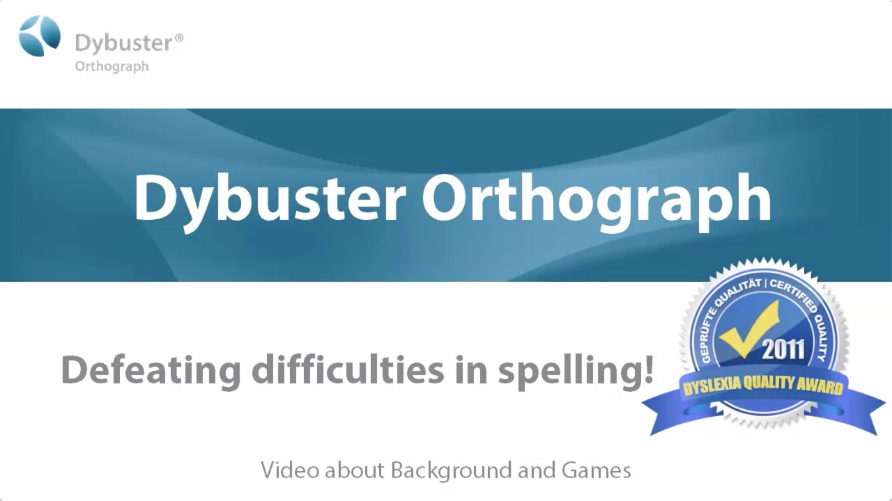 Dybuster Orthograph - Defeating dyslexia - YouTube