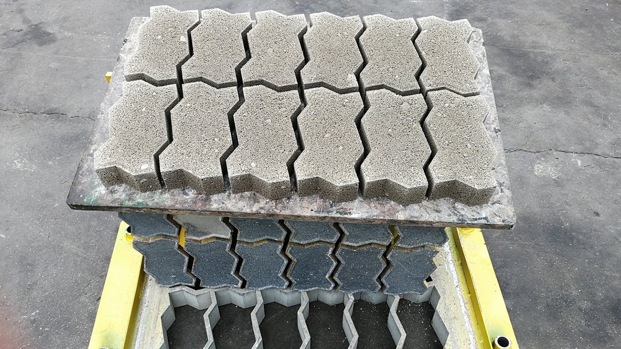 automatic concrete cement paving block making machine for interlocking ...