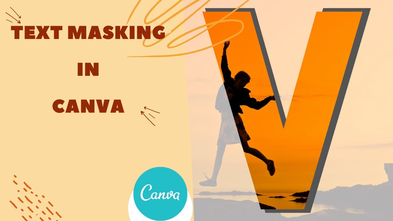 How to make a simple Text masking in Canva - YouTube