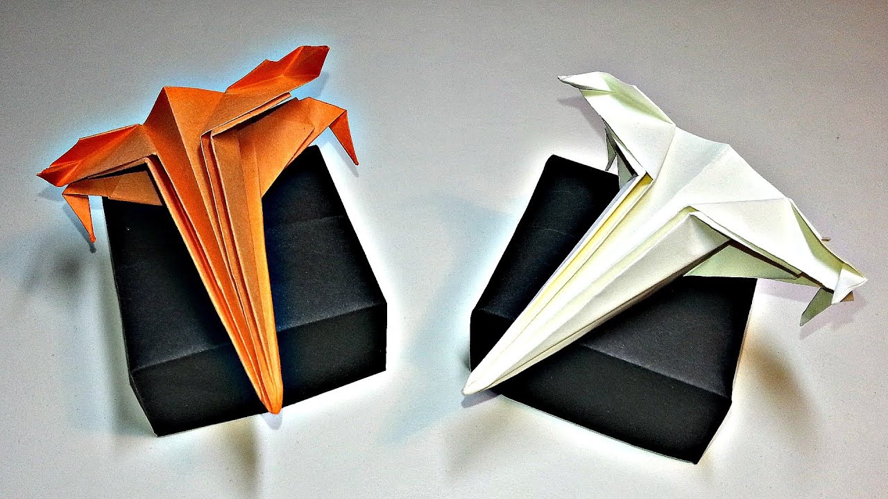Origami Tutorial | Star Wars X-Wing Starfighter - YouTube
