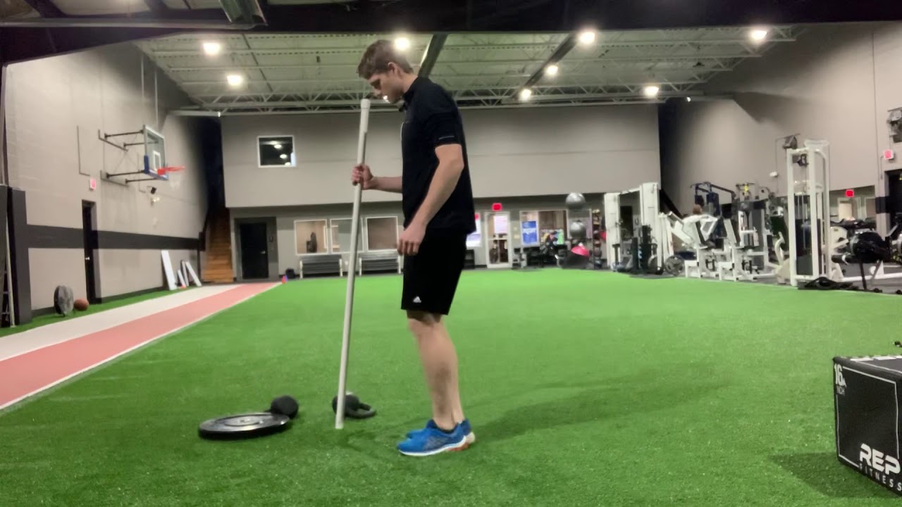 PVC Assisted Split Squat - YouTube