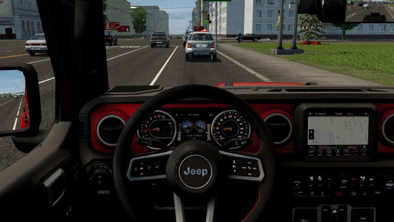 Jeep Wrangler - City Car Driving | Logitech G29 Steering Wheel Gameplay ...