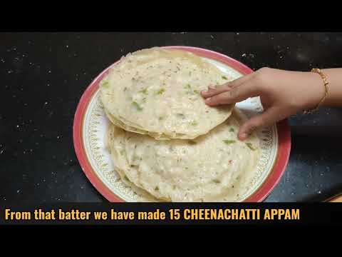 Instant recipe of CheenaChatti Appam in Malayalam with English ...