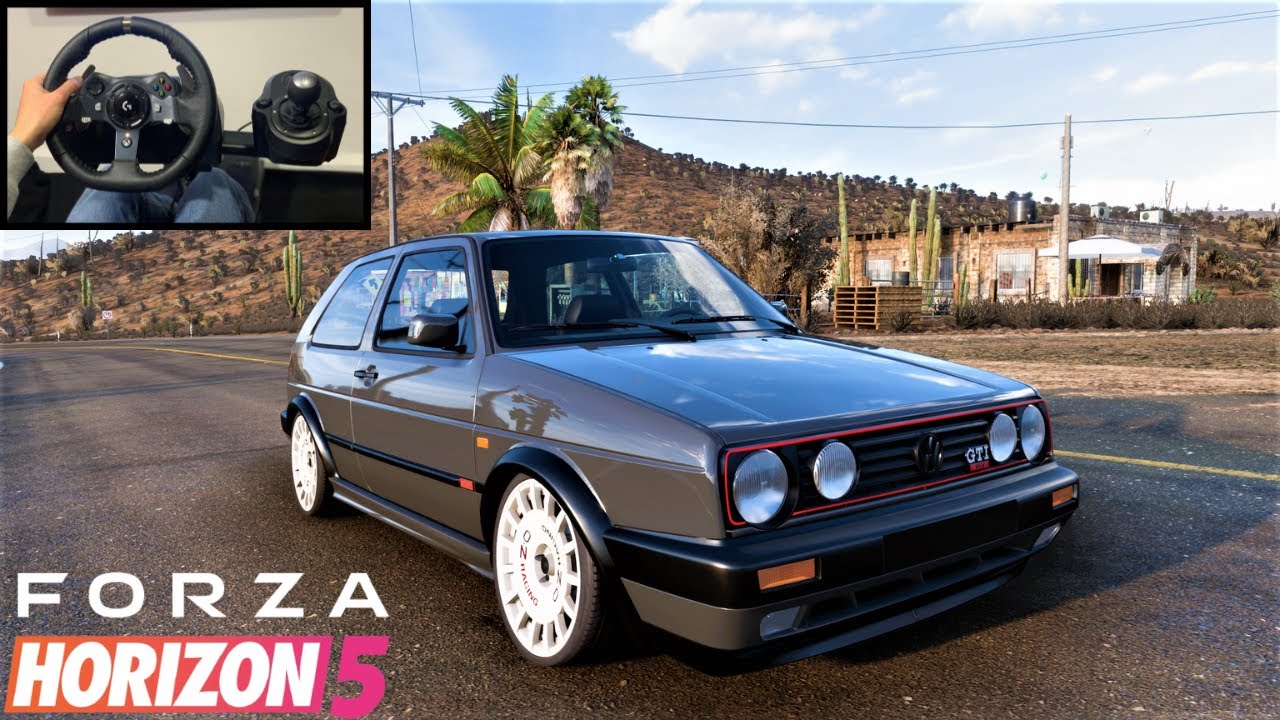 1992 VOLKSWAGEN GOLF MK2 | Forza Horizon 5 | steering wheel gameplay ...