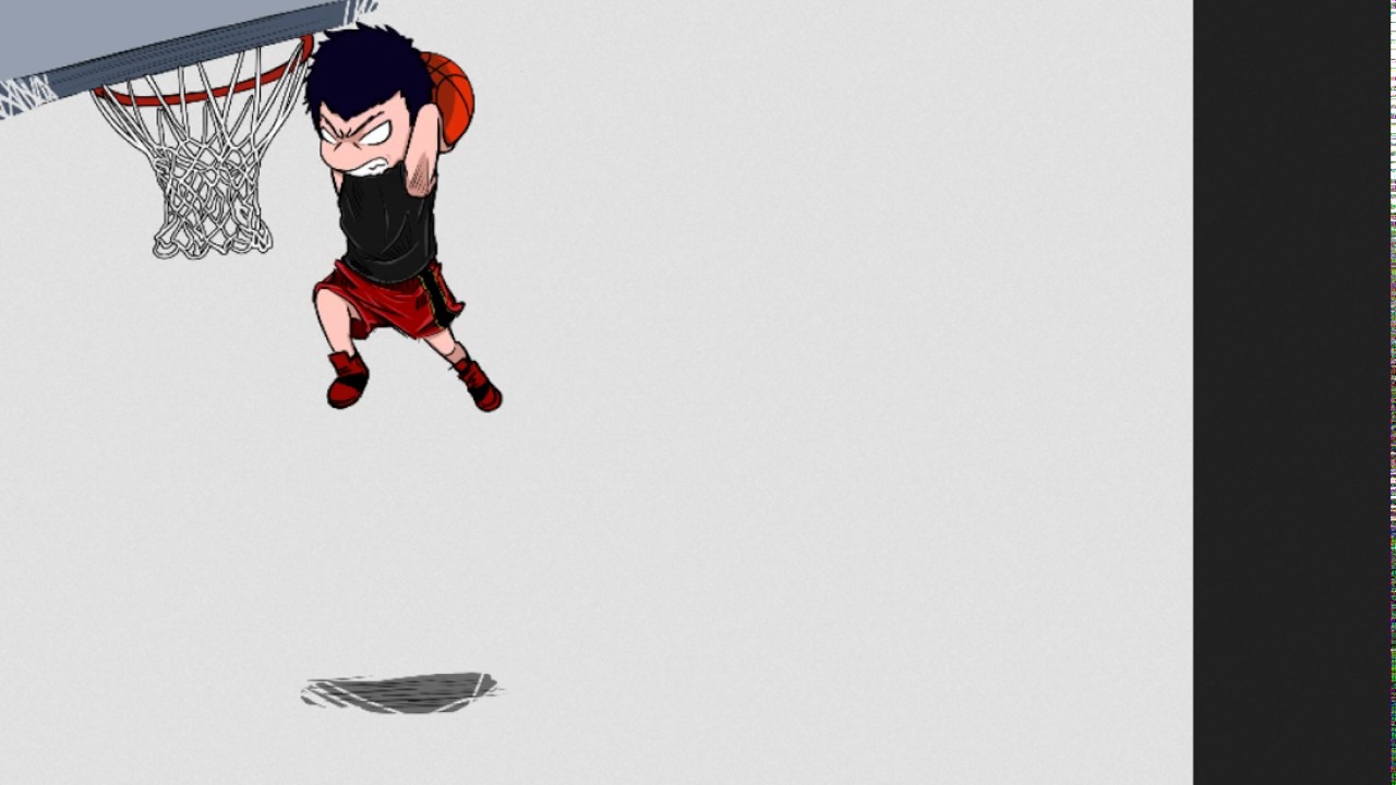 gorilla dunk animated sticker LINE corp project- coloured ver - YouTube