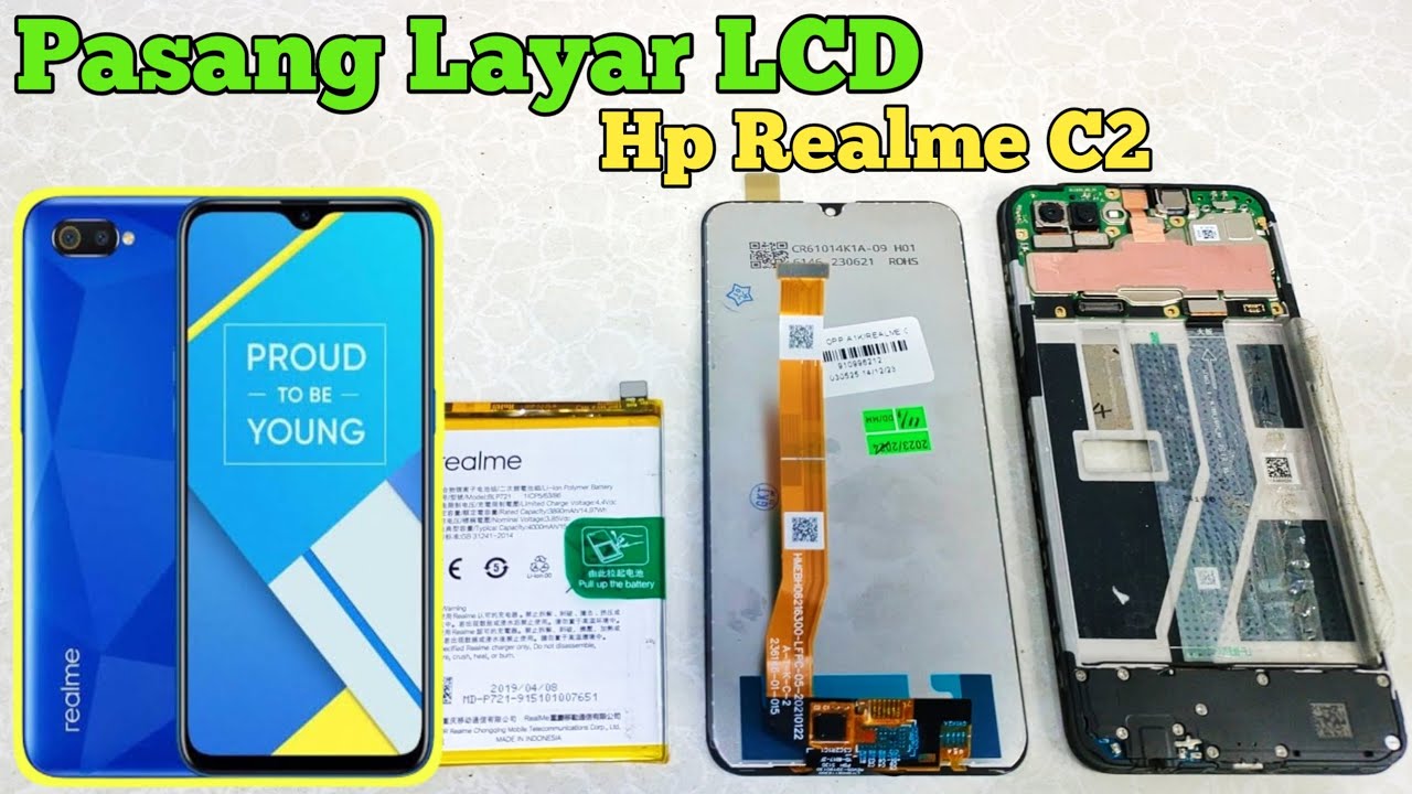 cara memasang LCD Hp realme C2 - YouTube