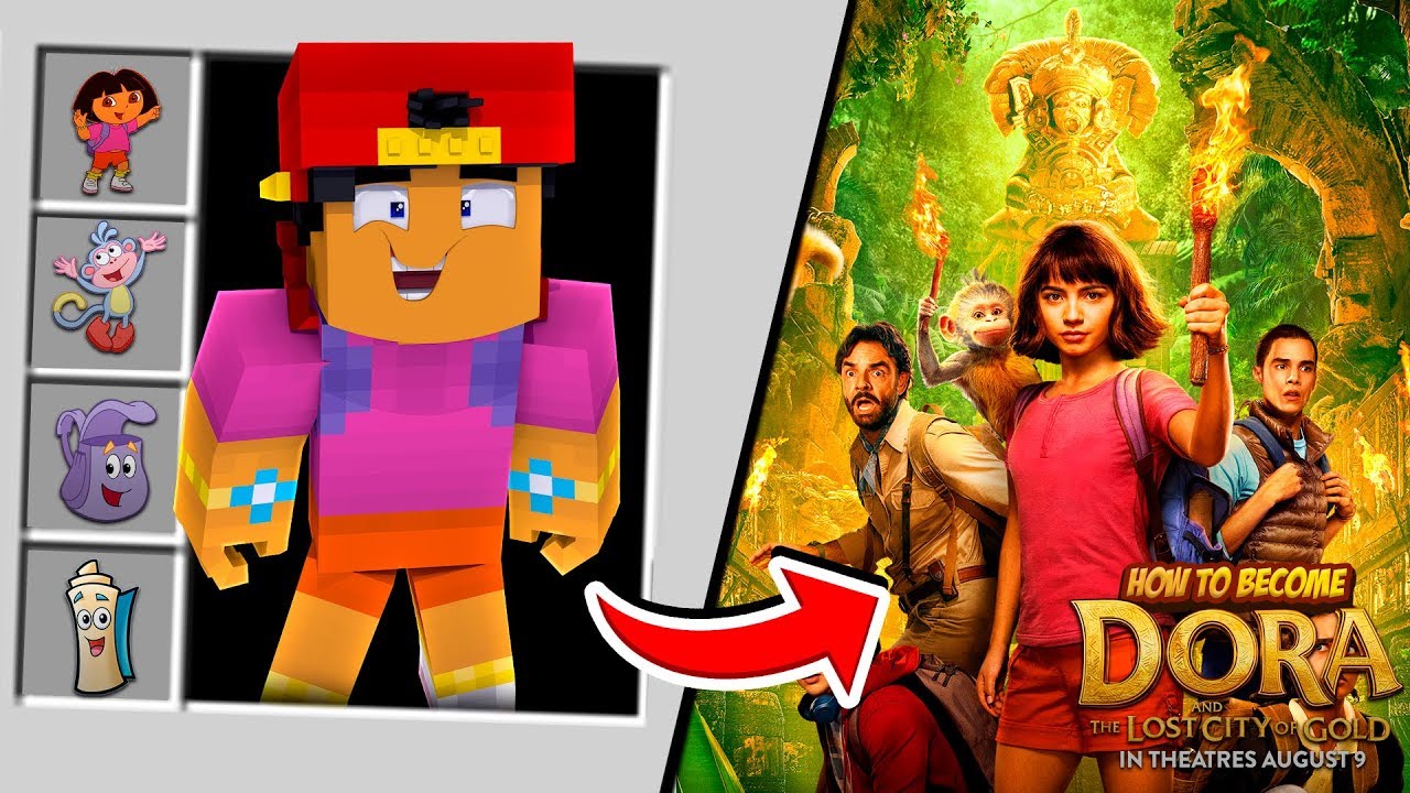 Minecraft - HOW TO BECOME DORA THE EXPLORER!! - YouTube