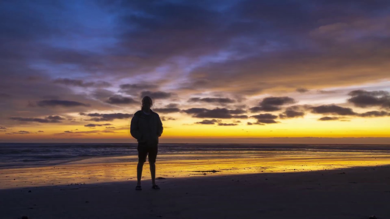 Cardiff State Beach Sunset Timelapse - First One Of 2020 - YouTube