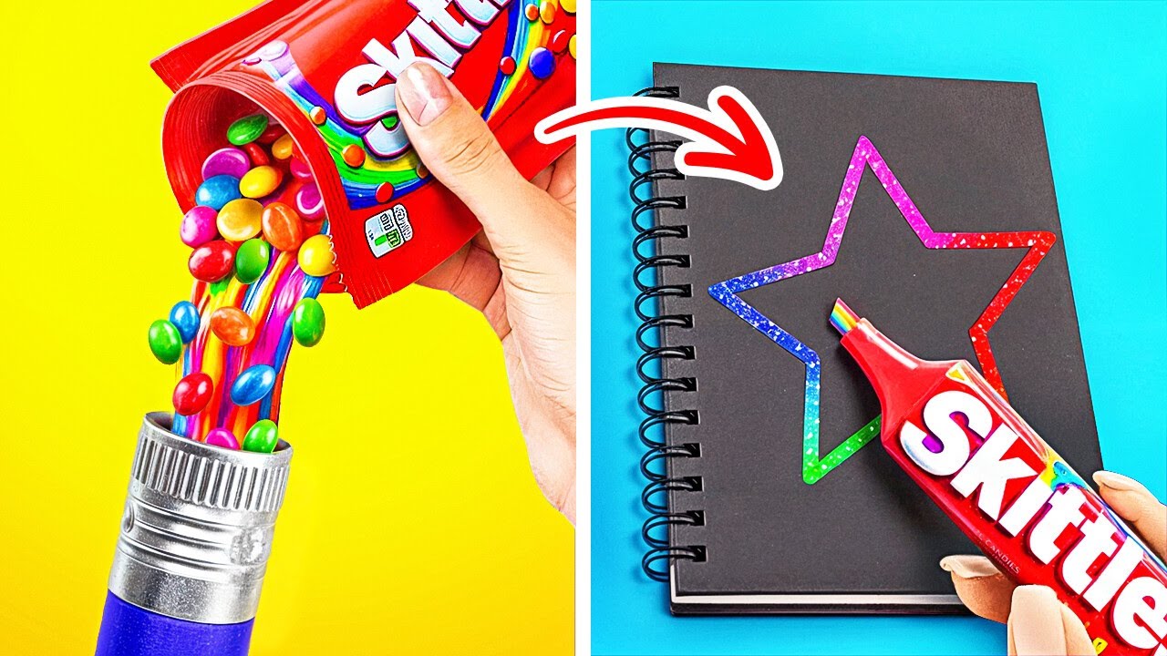 Fantastic Candy School Supplies! Crazy Way to Sneak Candies into Class ...