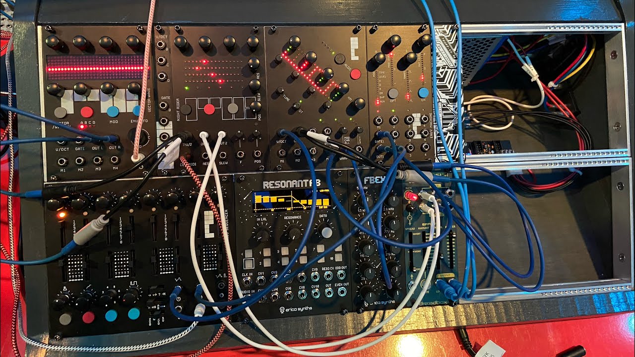 Studio DIY Eurorack Modular Synth Case Build and RYK Modular Jam! - YouTube