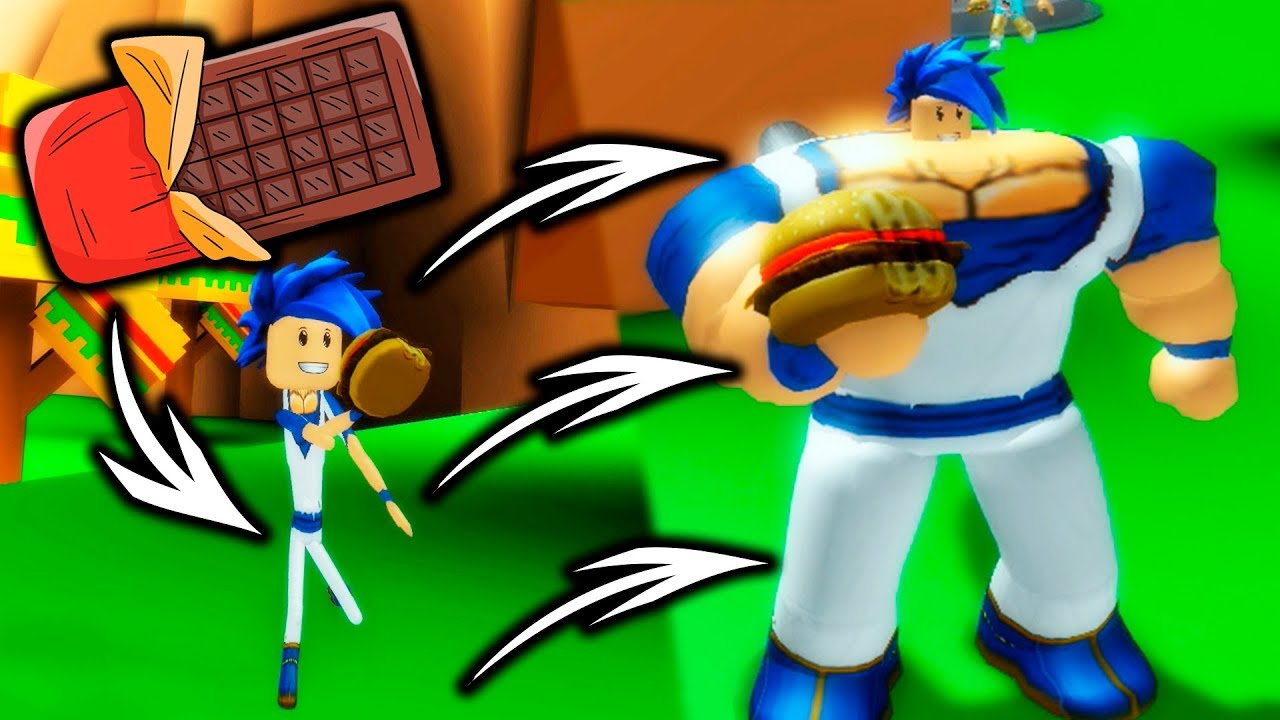 EL CHOCOLATE ME *HACE ENORME* | EATING SIMULATOR | ROBLOX - YouTube