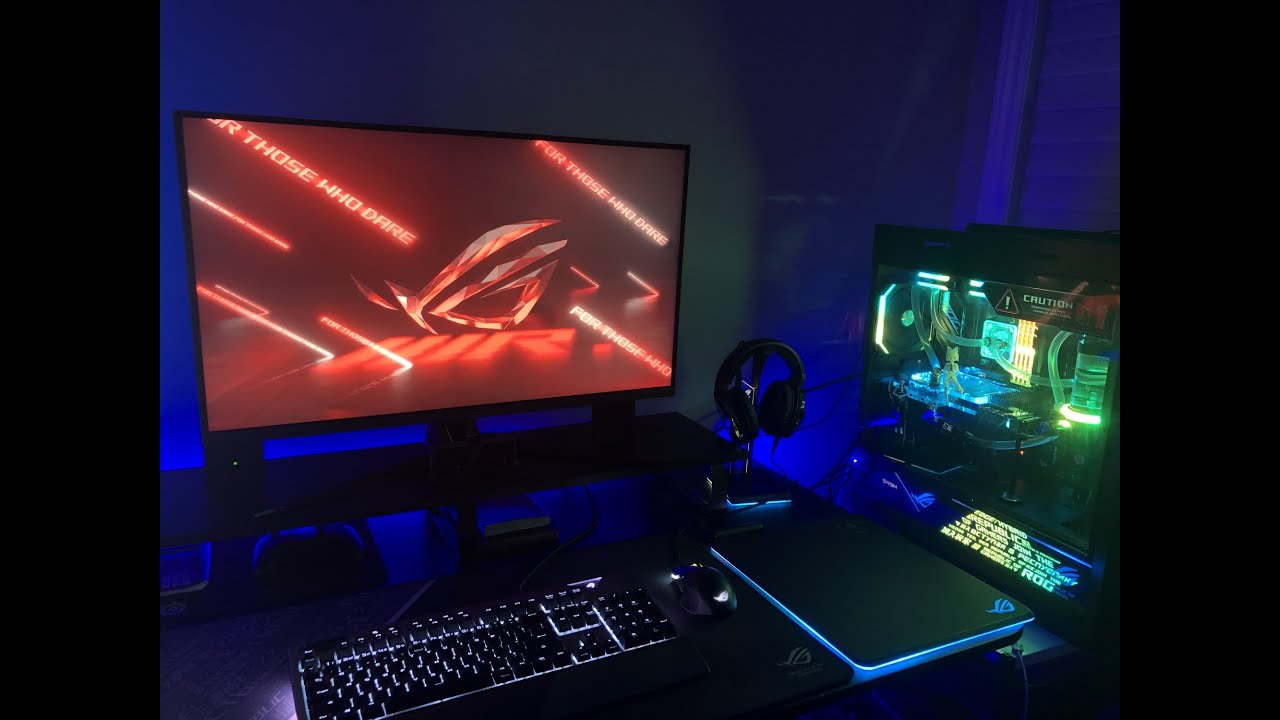 Last piece for my all ROG Setup - Asus ROG Swift PG32UQ unboxing - YouTube